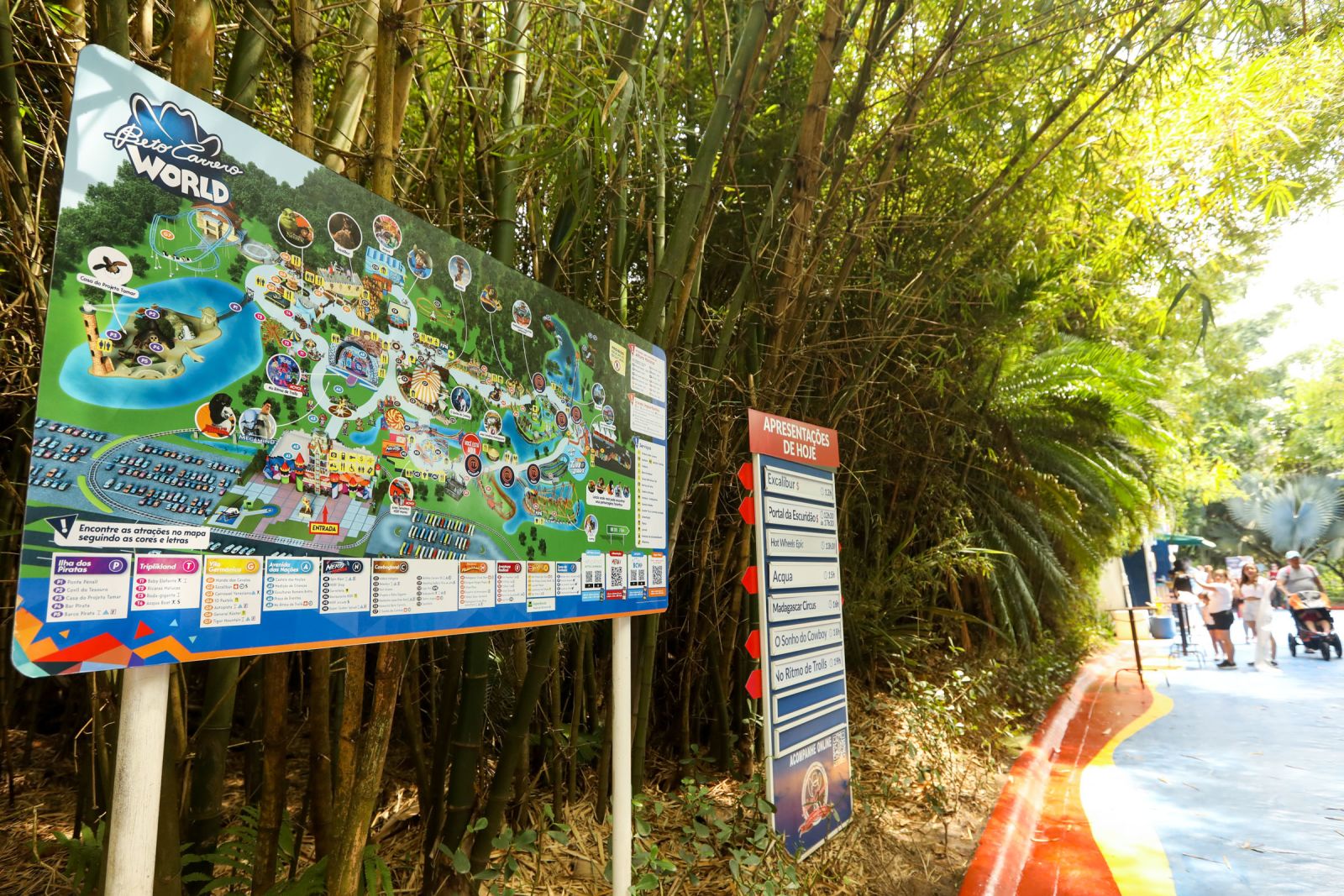 Mapa Beto Carrero – Detalhes de cada área temática do parque