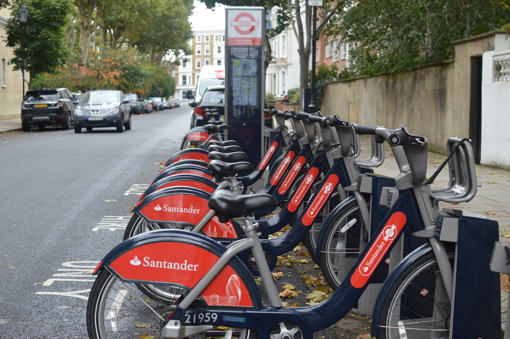 Santander Cycle Hire (aluguel de bicicletas) - Londres